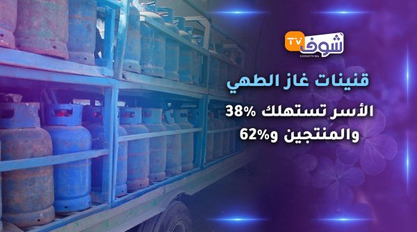 قنينات غاز الطهي: الأسر تستهلك 38% والمنتجين و62% – ChoufTV :: TV شوف